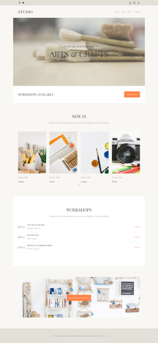 Website Templates & Themes For Artists, Crafters and Makers