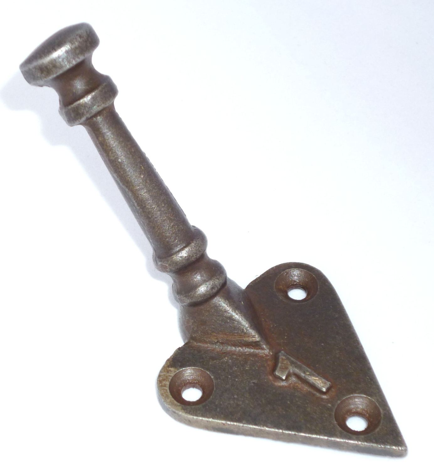 Rustic Cast Iron Arts and Crafts Hook, Reproduction Reclaimed