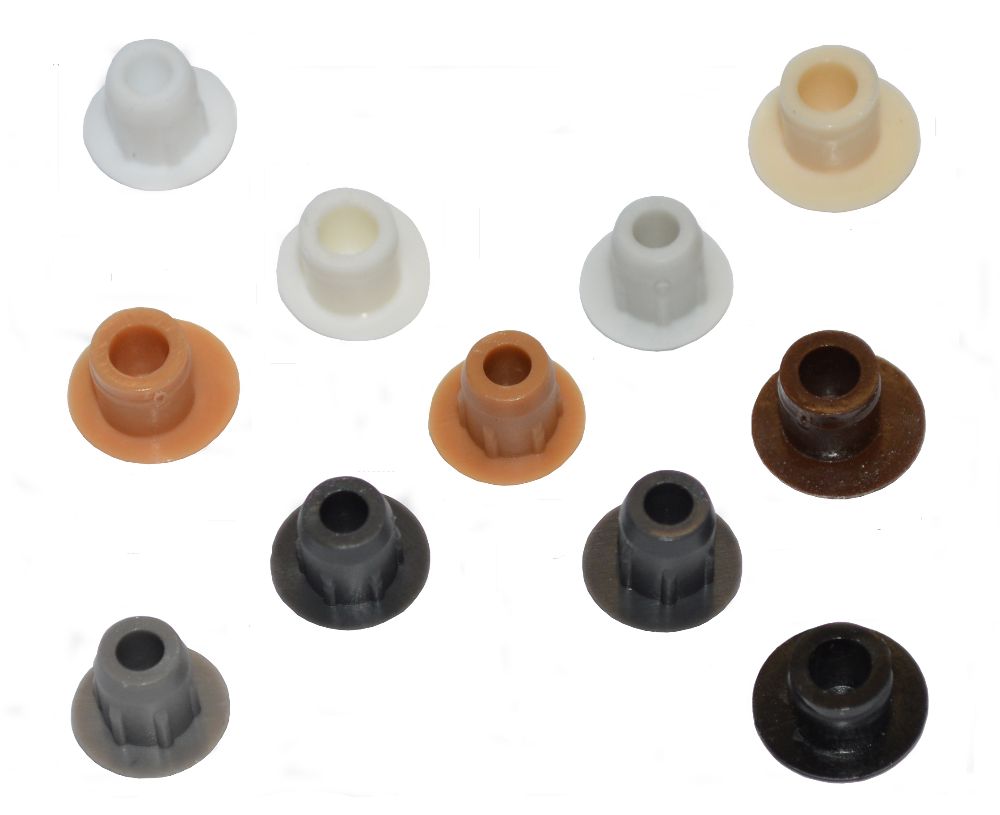 5mm Plastic & Metal Cover Caps for Kitchen Cabinets