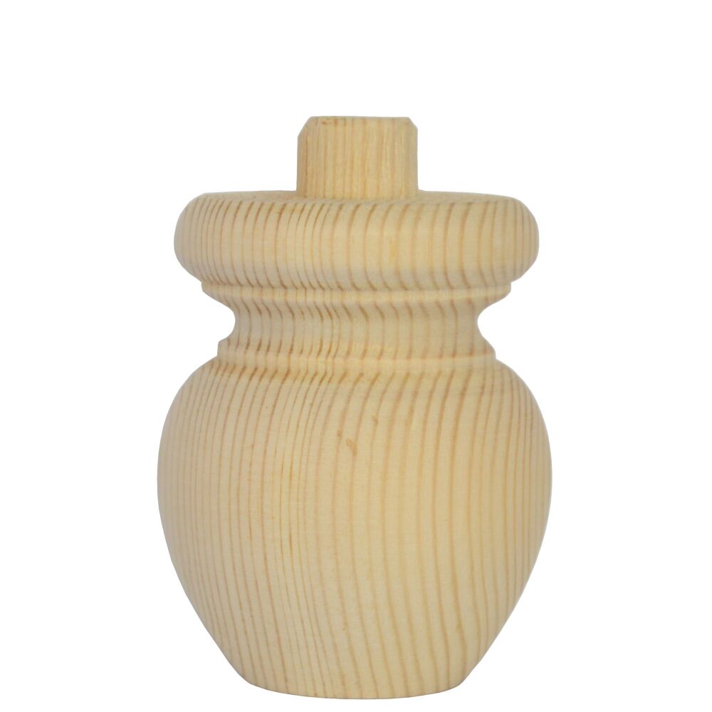 Sanded Pine Ball Foot with Spigot 83x100mm | Pine Feet | Tuxford ...