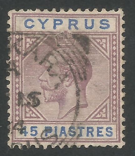 Cyprus Stamps SG 099 1923 45 Piastres