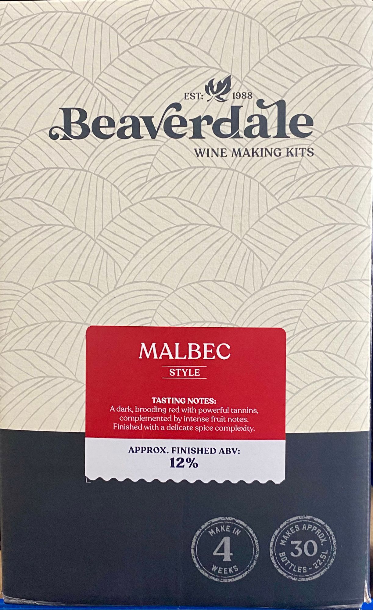 Colchester Homebrew Supplies Beaverdale Malbec - 30 Bottle red wine ...
