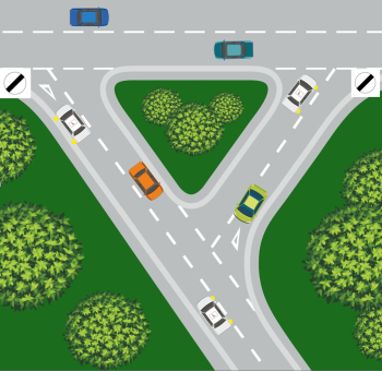 How to deal with Y junctions or fork in the road