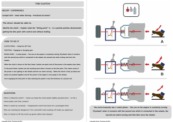 Cockpit drill and Controls driving lessons