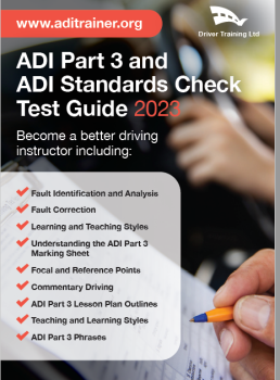 driving instructor reference points or focal points for driving lessons