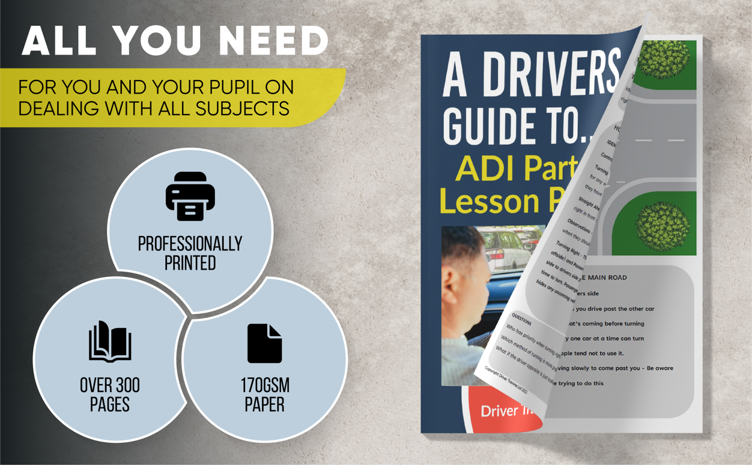 adi part 3 books training pack driving instructor