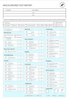 mock test sheet for driving instructors and driving schools
