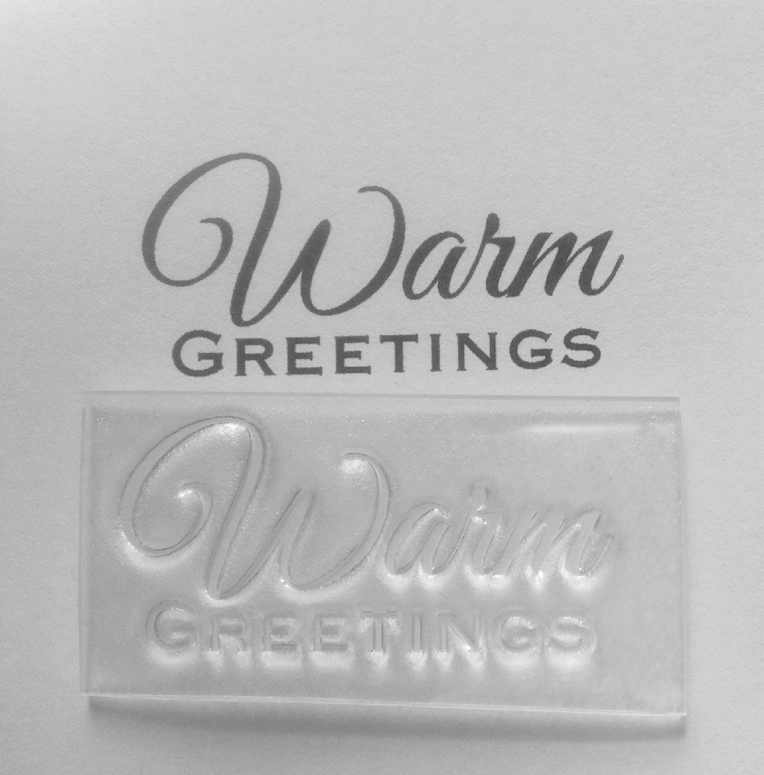 Warm Greetings Script Stamp Warm Greetings Script Stamp