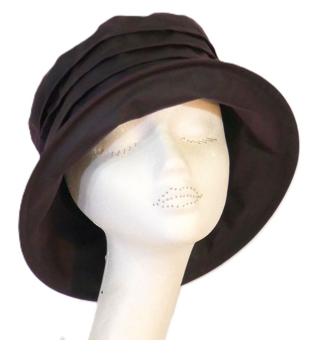 Merlot wine waxed canvas rainhat FM-9620