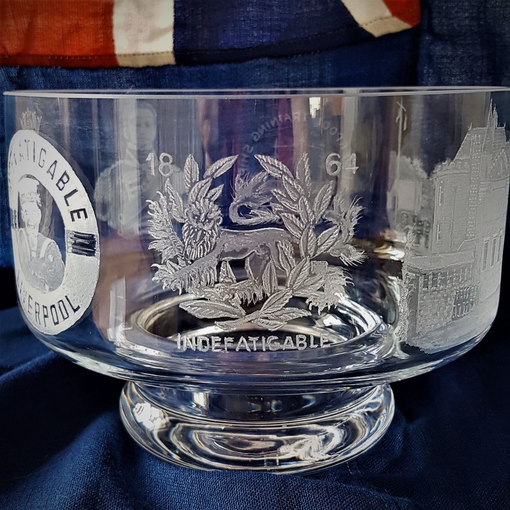 indefatigable old boys association glass engravings of the past by Ian ...