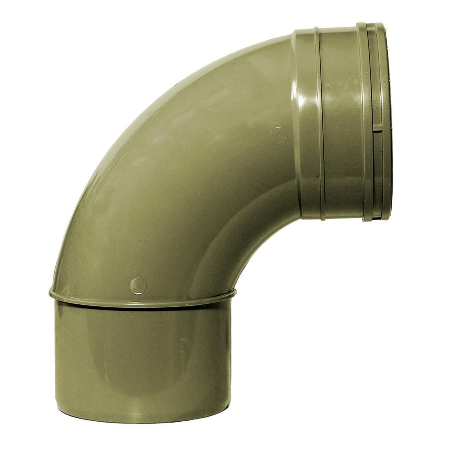 Olive Grey 110mm Solvent Single Socket Swept Bend - PDC