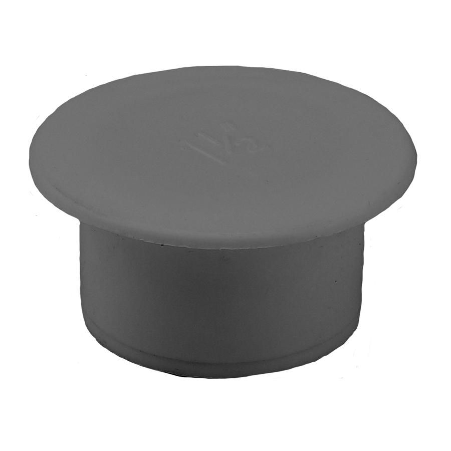 Grey 32mm Push Fit Waste Socket Plug - PDC