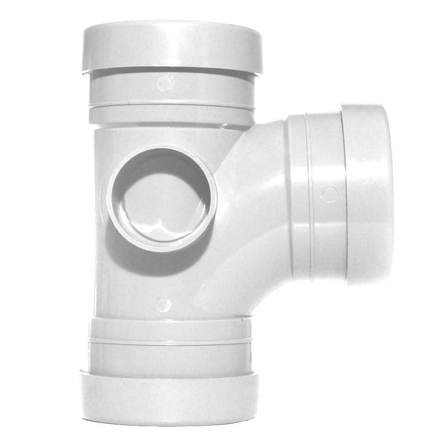 Black 110mm Push Fit 92.5 Branch Triple Socket - PDC