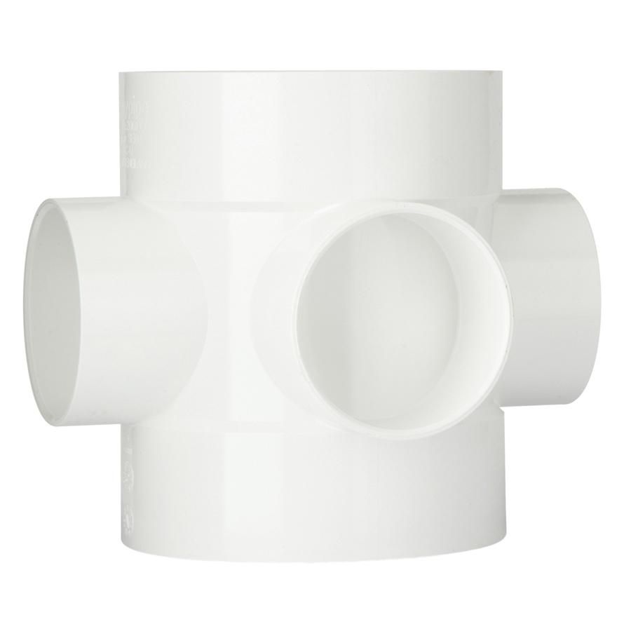 Black 110mm Push Fit Bossed Pipe Connector - PDC