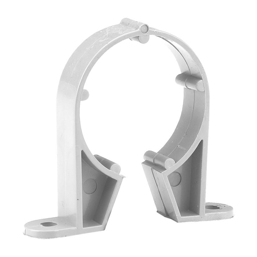 White 40mm Push Fit Waste Pipe Support Bracket - PDC