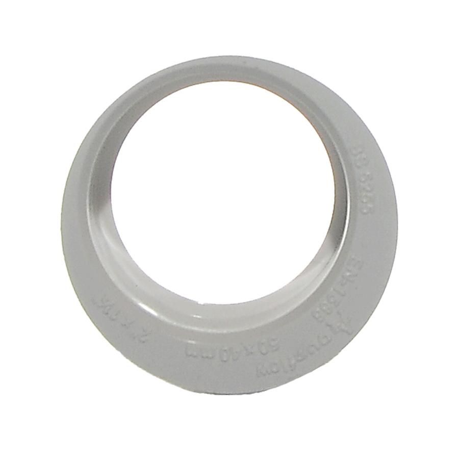 White 50mm x 40mm Waste Reducer - PDC