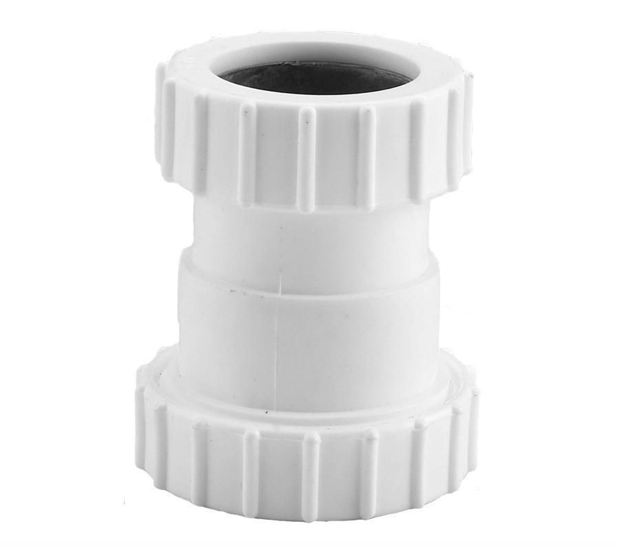 White 40mm x 32mm Compression Waste Reducer - PDC
