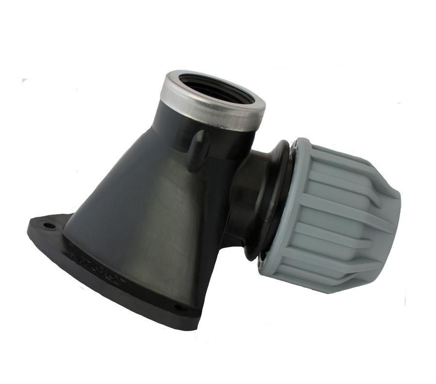 MDPE Wall Plate Elbow 25mm x 3/4 - PDC