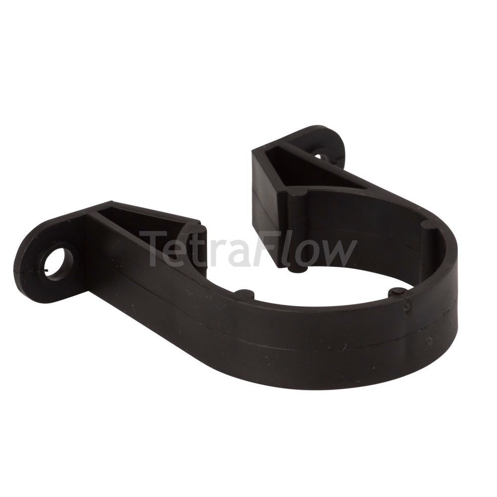 Black 32mm Push Fit Pipe Support Bracket - PDC