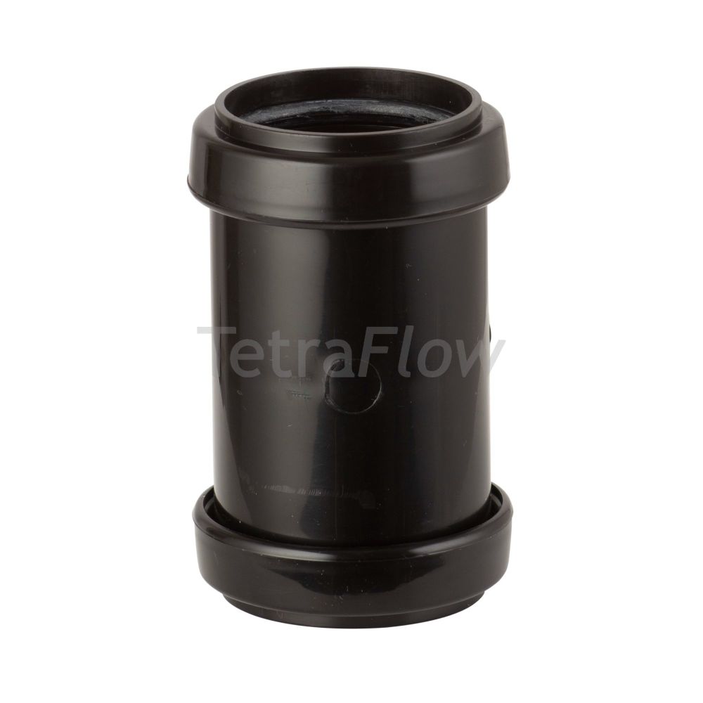 Black 40mm Push Fit Coupling Waste - PDC