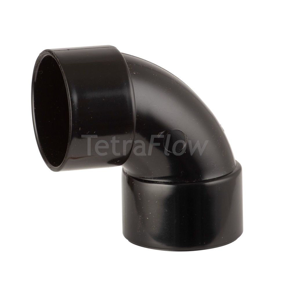 Black 50mm Solvent 92 Swept Bend Waste - PDC