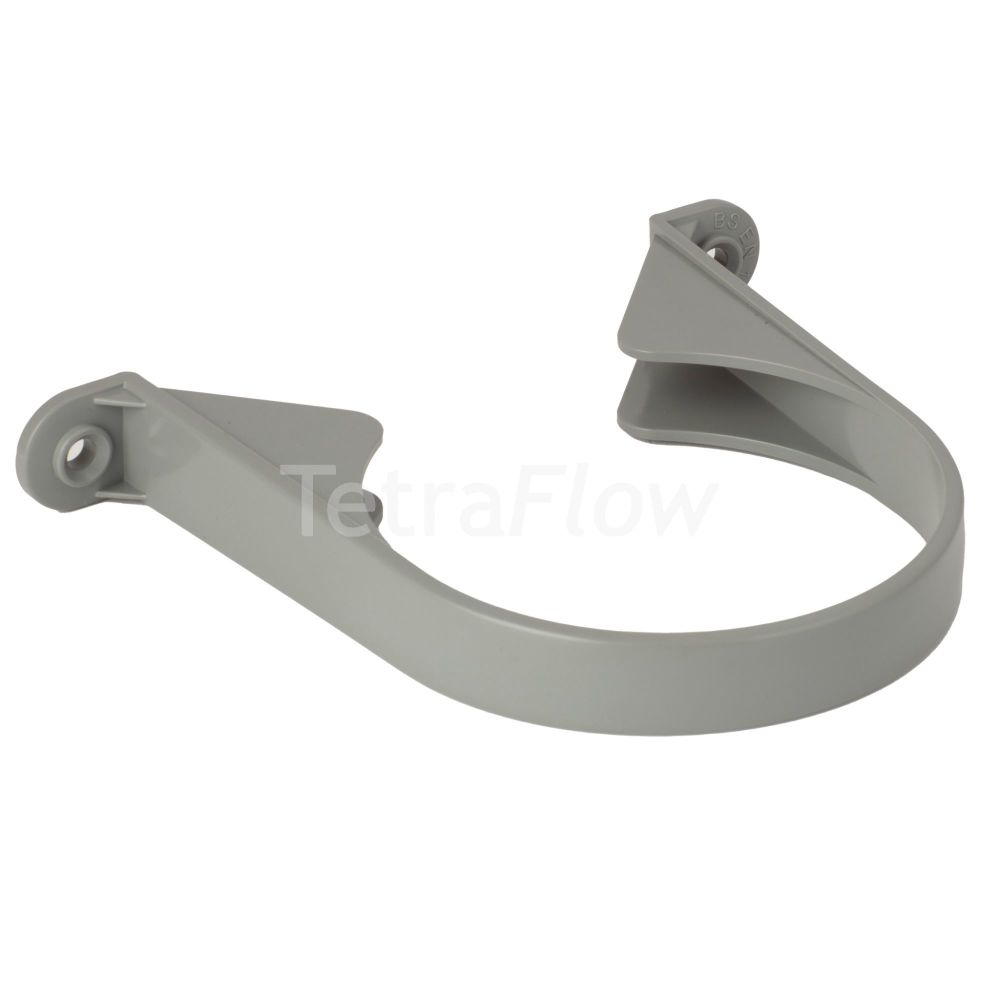 Grey 110mm Pipe Support Bracket - PDC