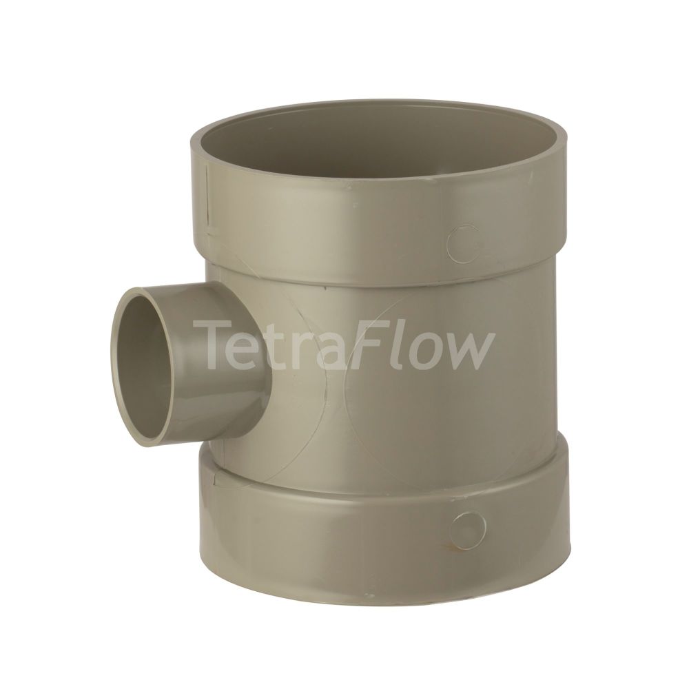 Tetraflow 50mm Single Boss Pipe 110mm Grey