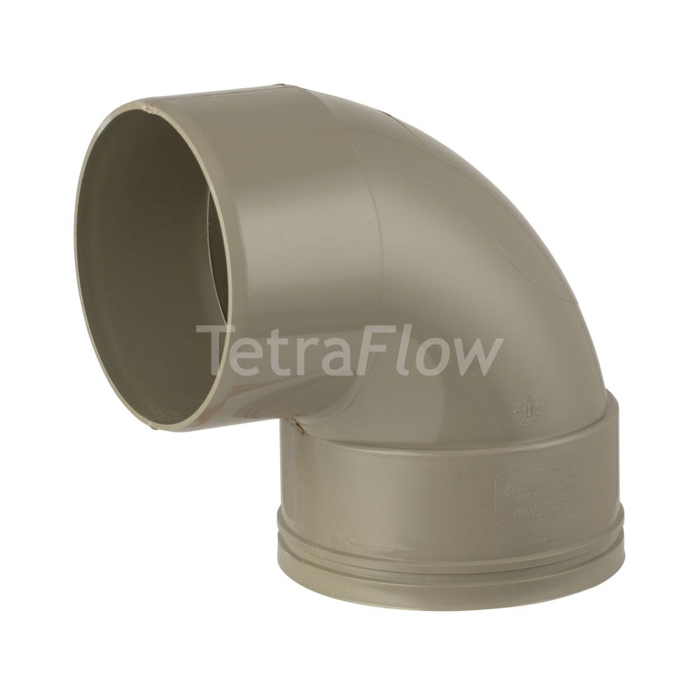 Olive Grey 110mm Solvent Single Socket Swept Bend - PDC