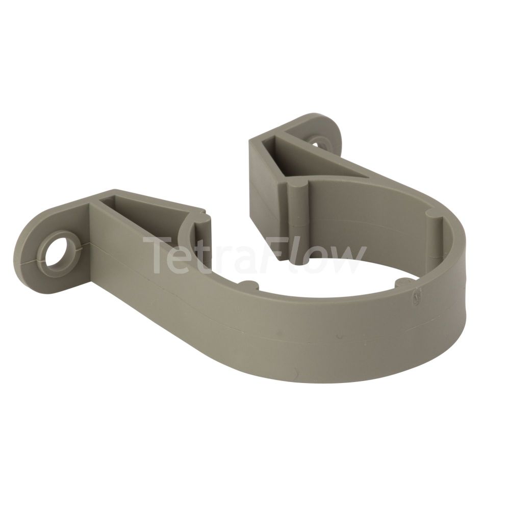 Grey 40mm Waste Pipe Support Bracket - PDC