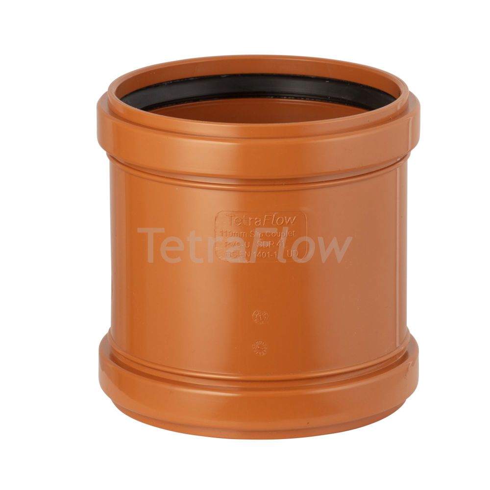 Terracotta Underground 110mm Slip Coupling - PDC