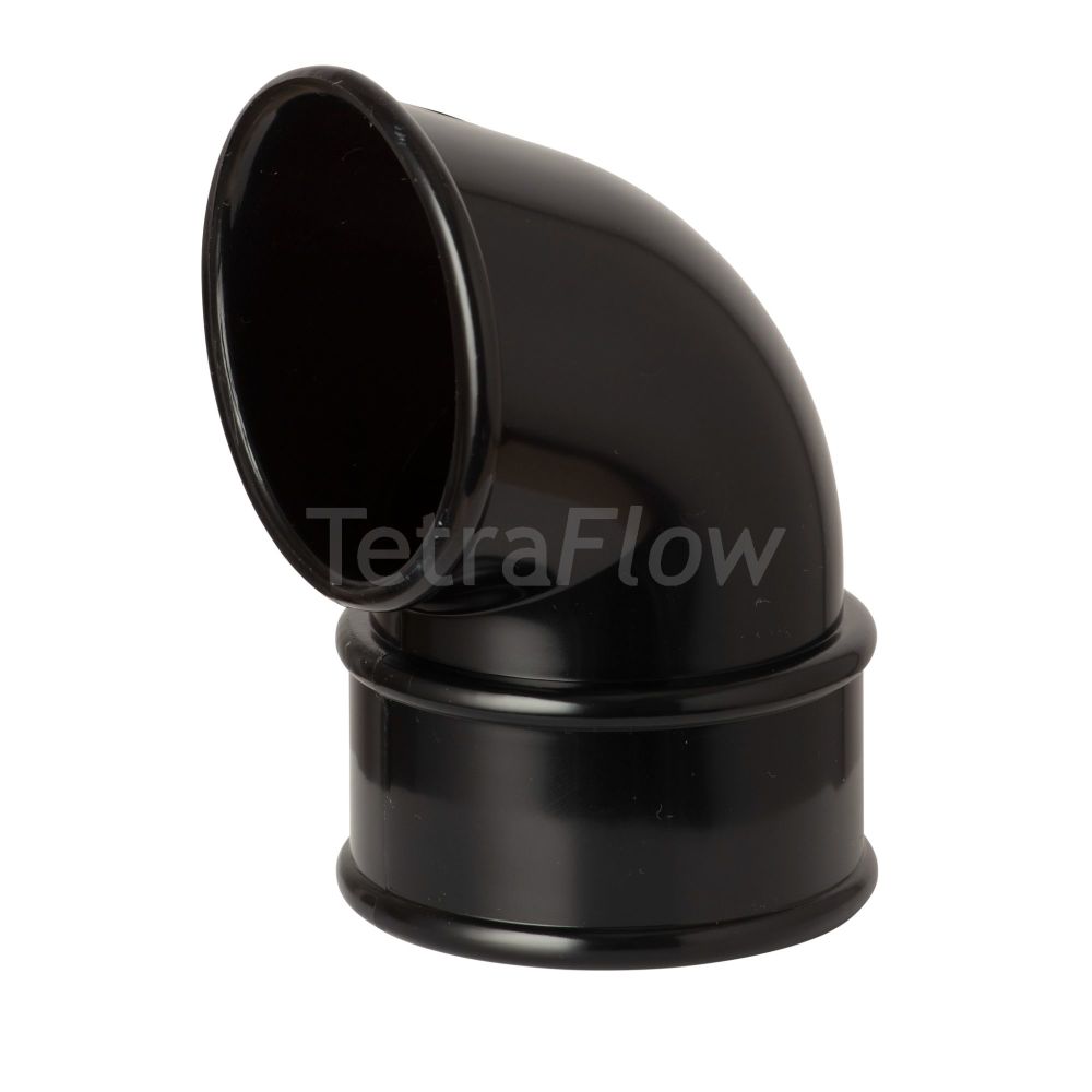 Black Half Round Down pipe Shoe - PDC