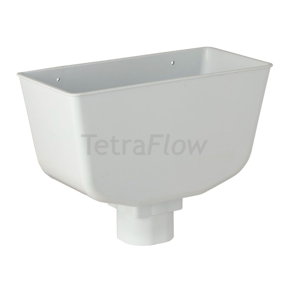 White Square Line Hopper Square/Round - PDC