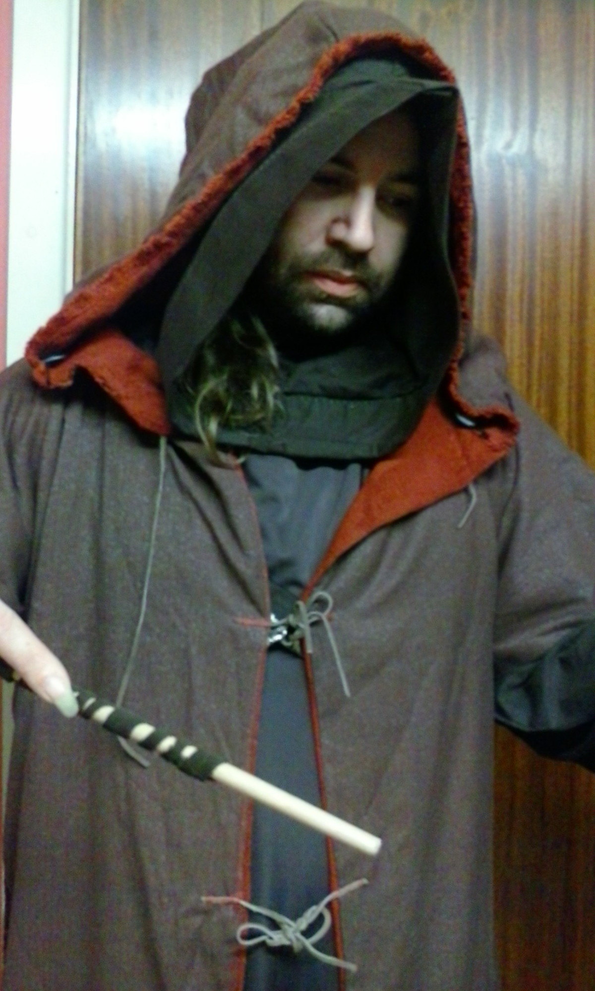 Mage/ Wizard Hooded cloak - Reversible HIRE ONLY