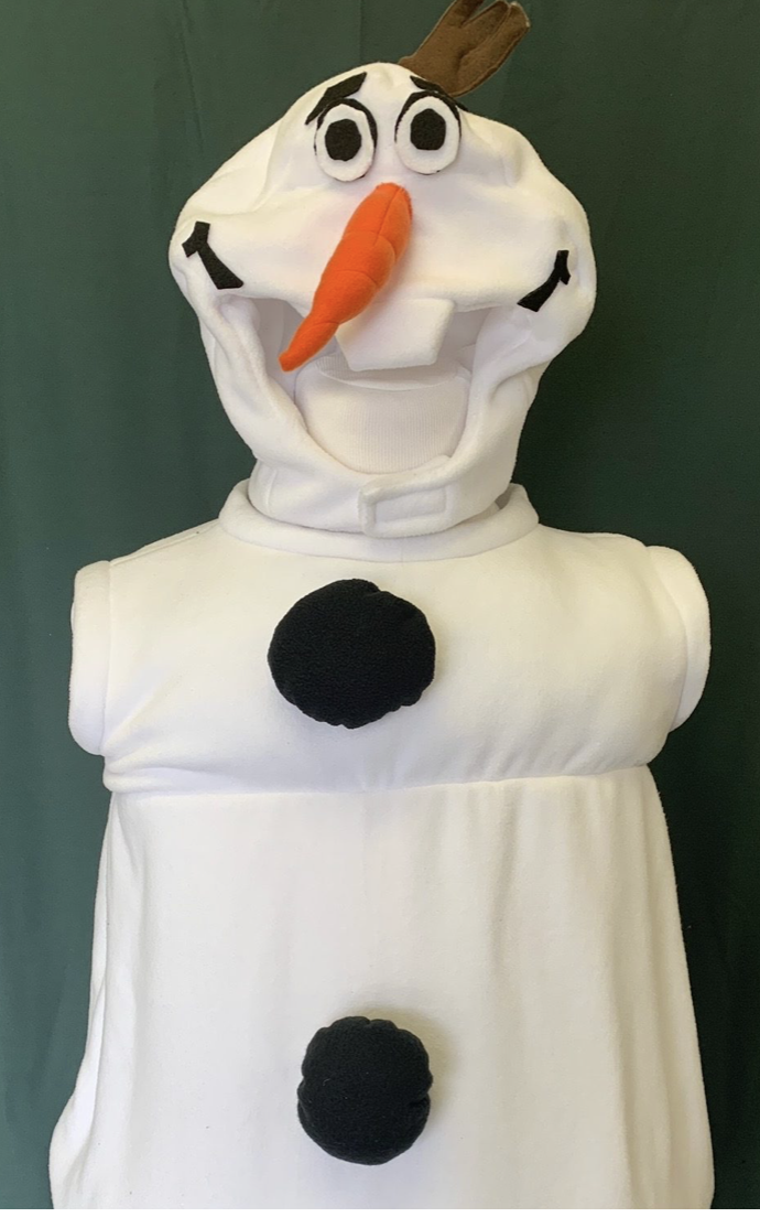 Olaf Mascot character costume hire- Frozen Jr to HIRE ONLY