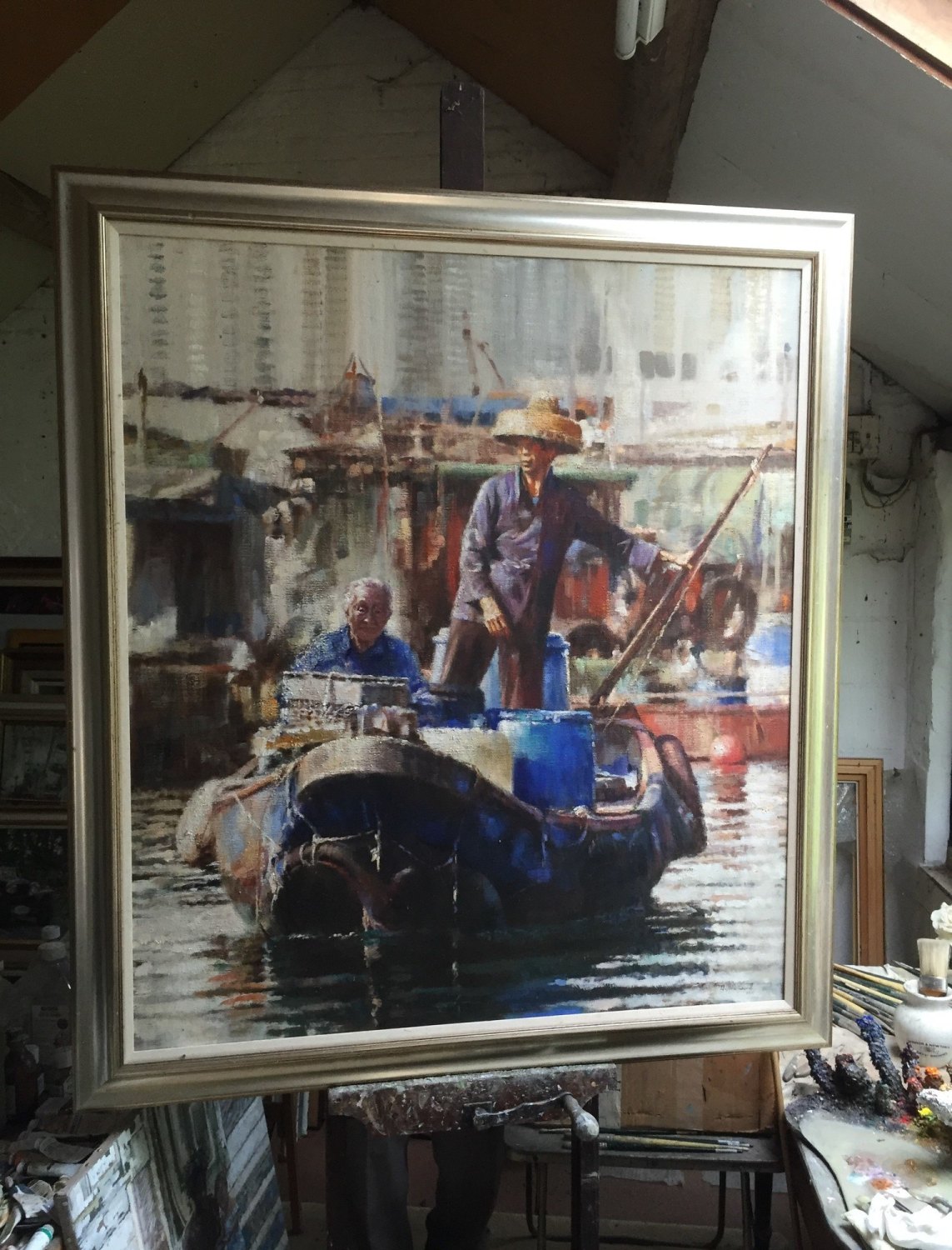 "Hong Kong Harbour" by Dennis Syrett PPROI RBA RSMA SEA