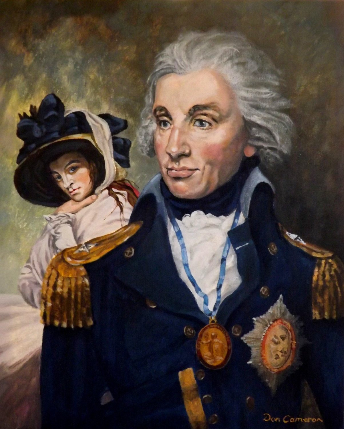 "Nelson with Lady Emma Hamilton" by Don Cameron