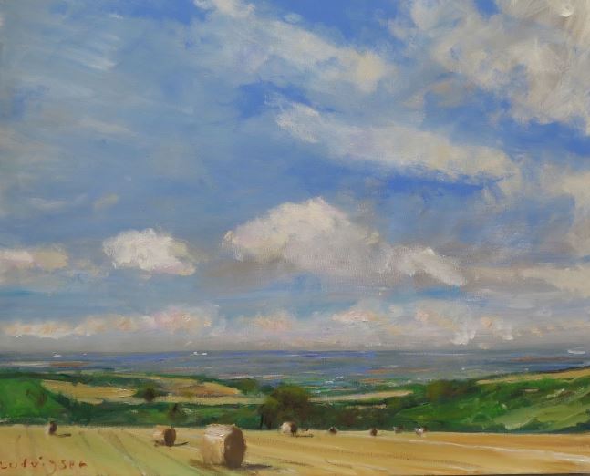 "Hay Bales in the Yorkshire Wolds" 2016 by (Professor) Malcolm ...