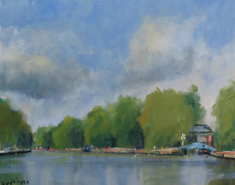 "Blue Bridge, York (2021)" by (Professor) Malcolm Ludvigsen