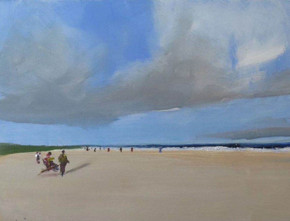 "Alnmouth Beach (2025)" by (Professor) Malcolm Ludvigsen