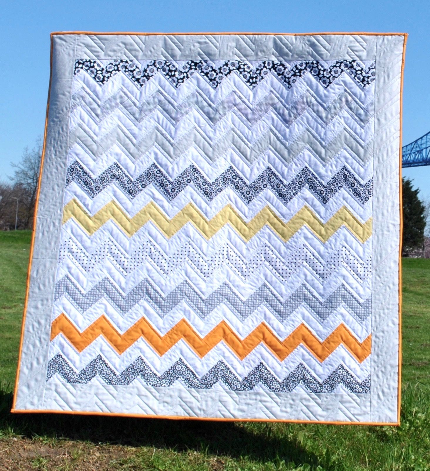 Monochrome Sunset Quilt Pattern