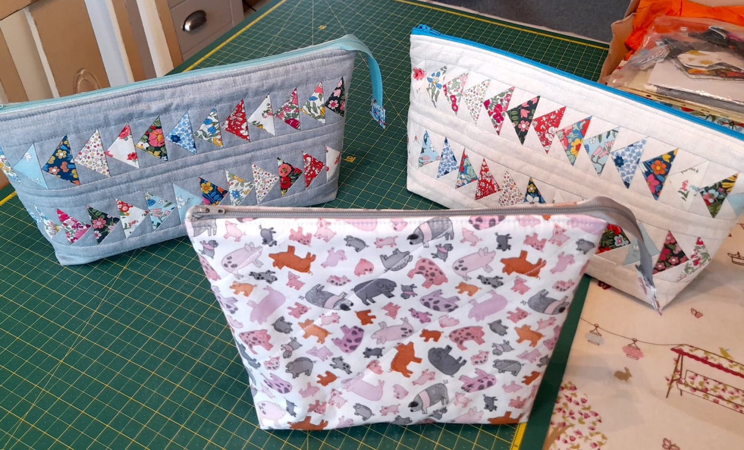 Flying Geese Craft Pouch