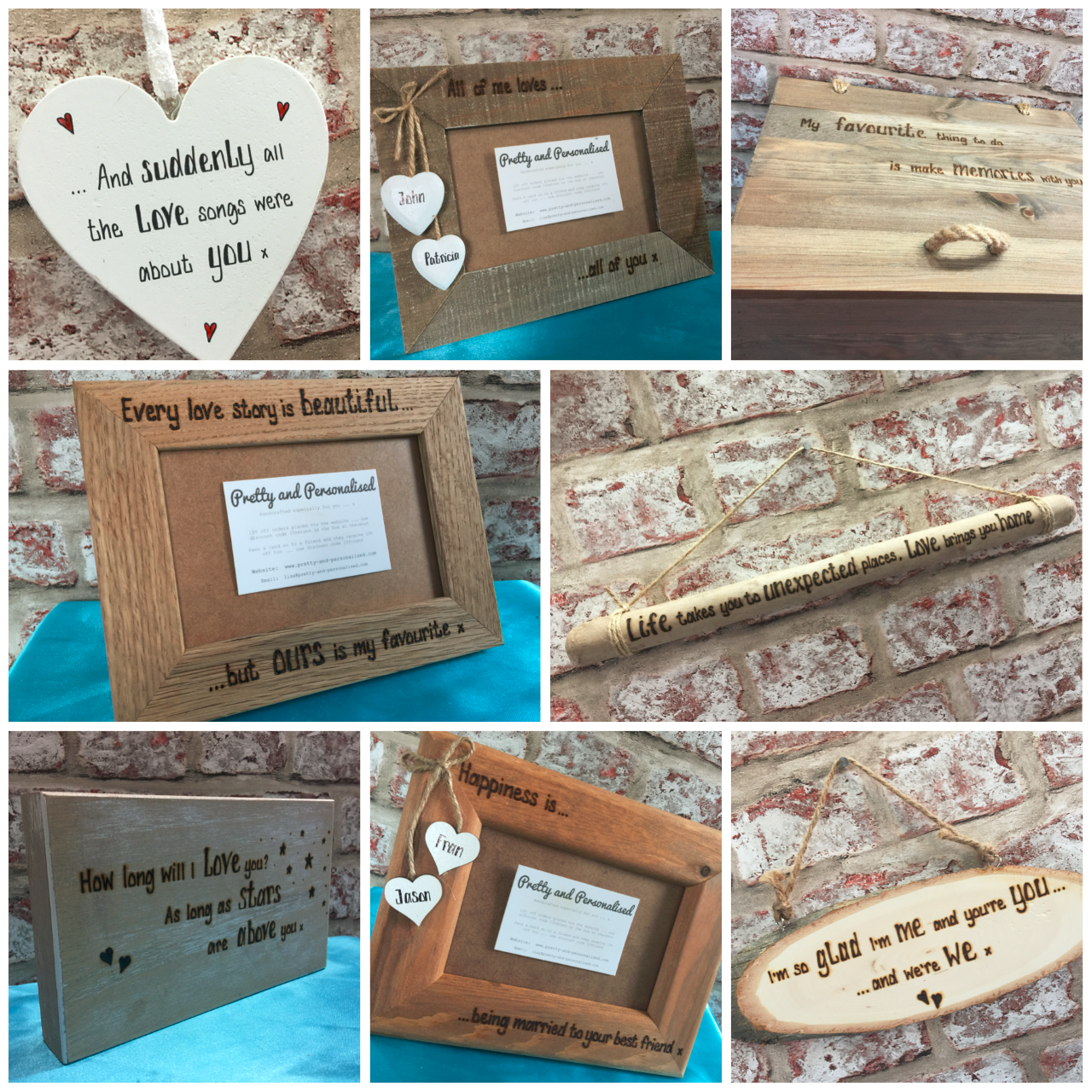 Home | Pretty and Personalised | Handcrafted Personalised Gifts