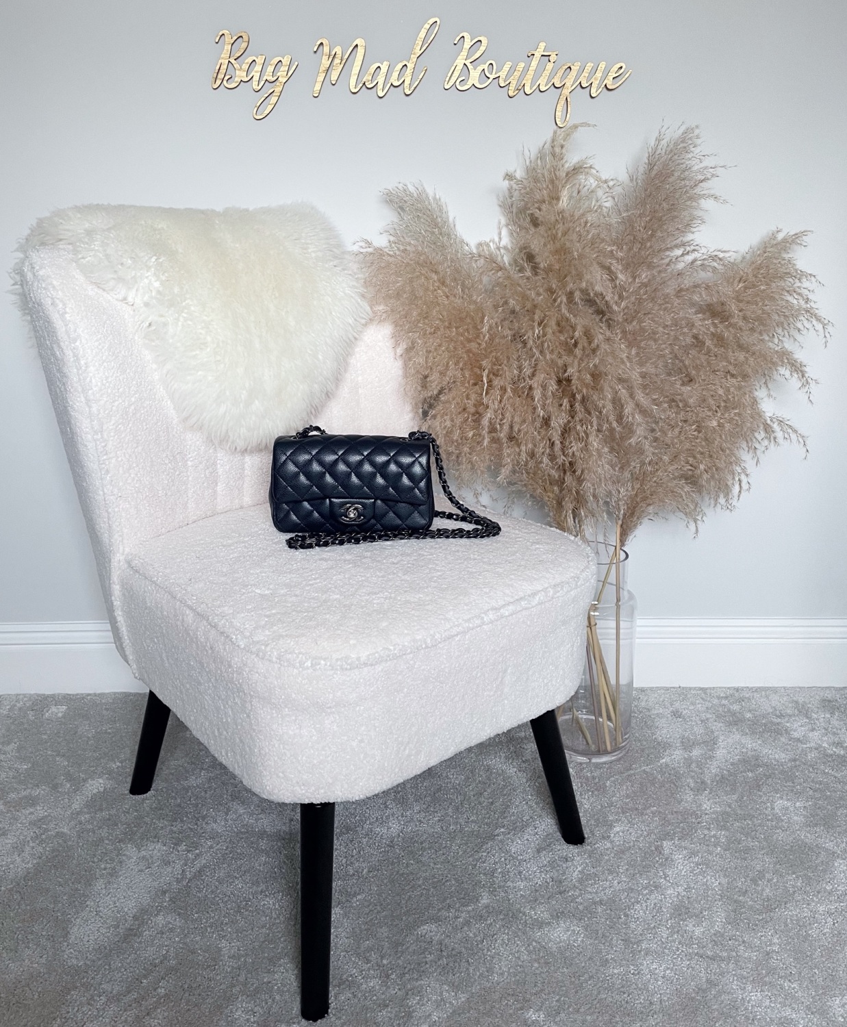 Chanel RHW Navy Caviar Rectangle Mini