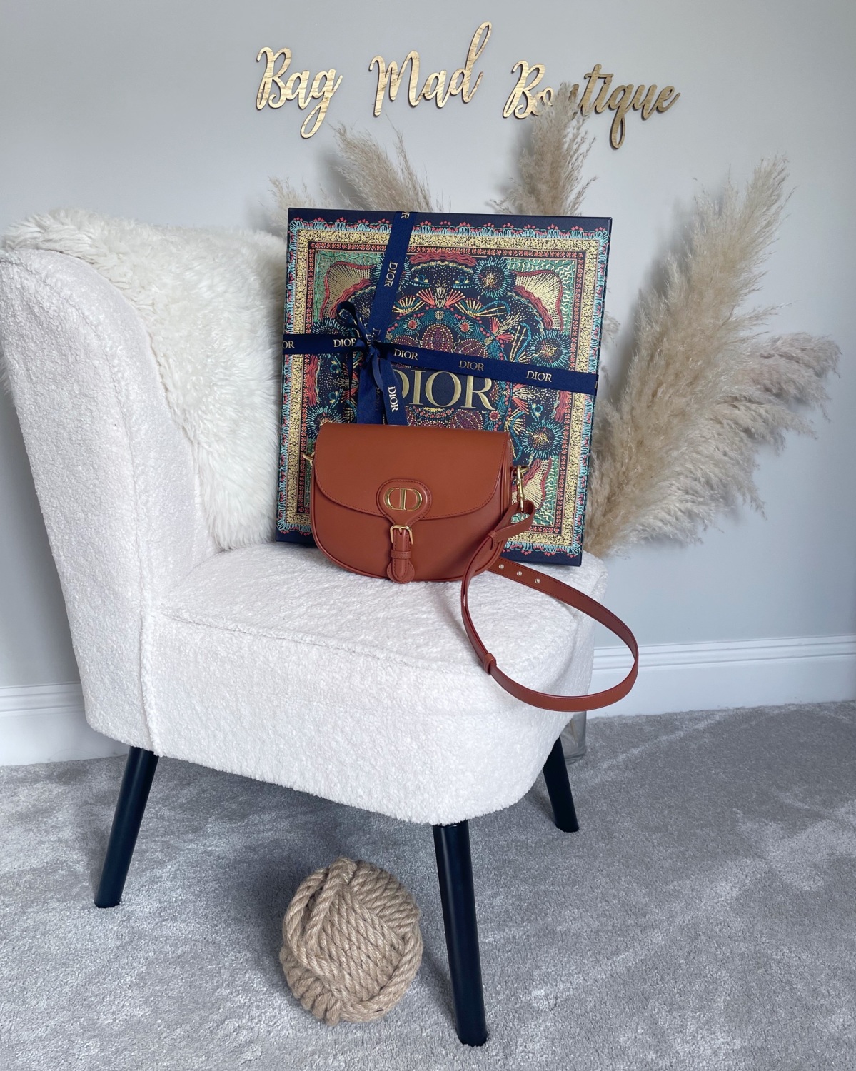 Christian Dior Tan Medium Bobby