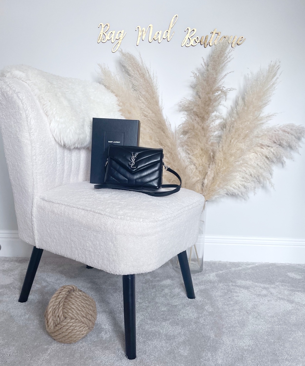 Saint Laurent YSl Black Toy Lou Lou