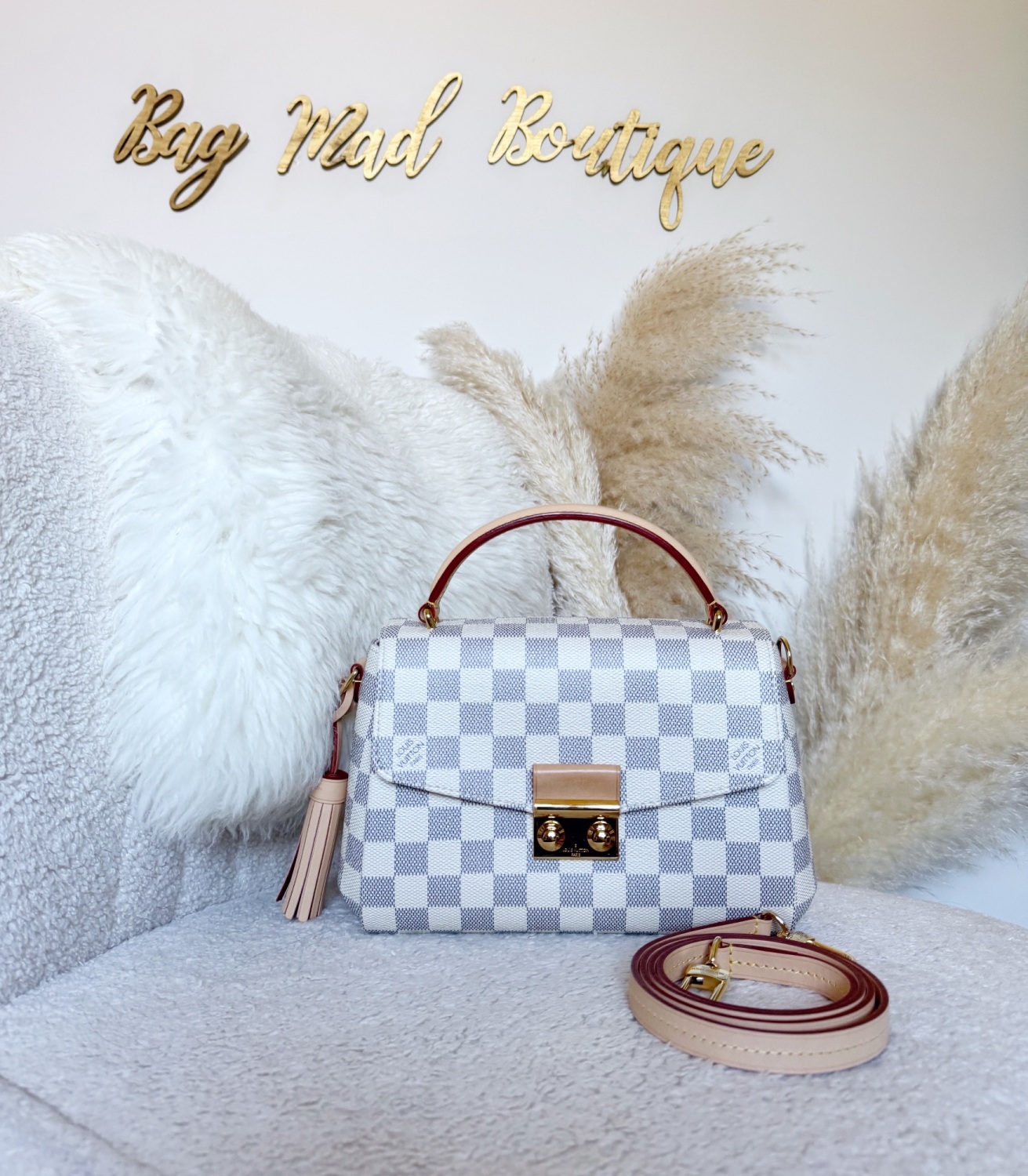 Louis Vuitton Damier Azur Rose Ballerine Croisette