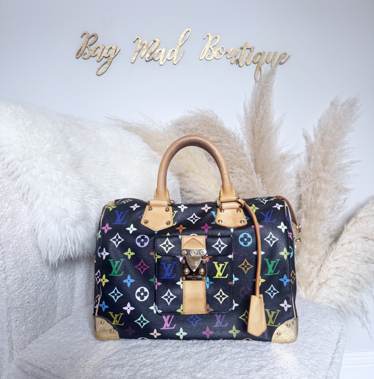 Louis Vuitton’s Limited Edition Black Multicolour Speedy 30