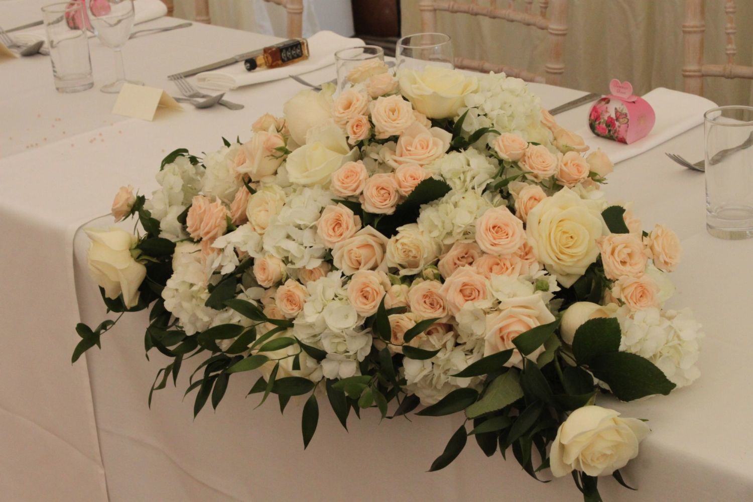 Top Table Wedding Venue Flowers in Sussex