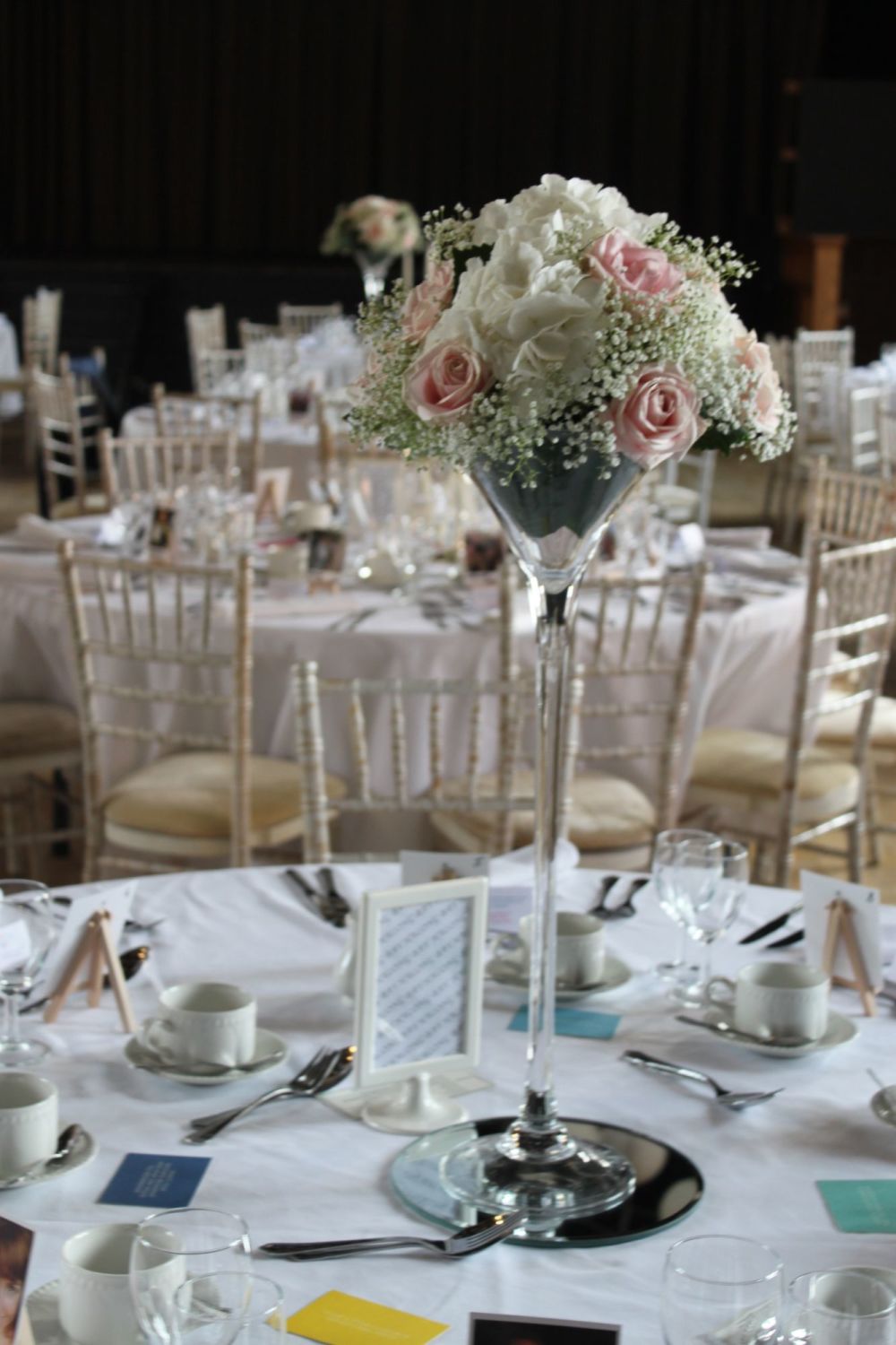 Tall Table Arrangements Wedding flowers Sussex