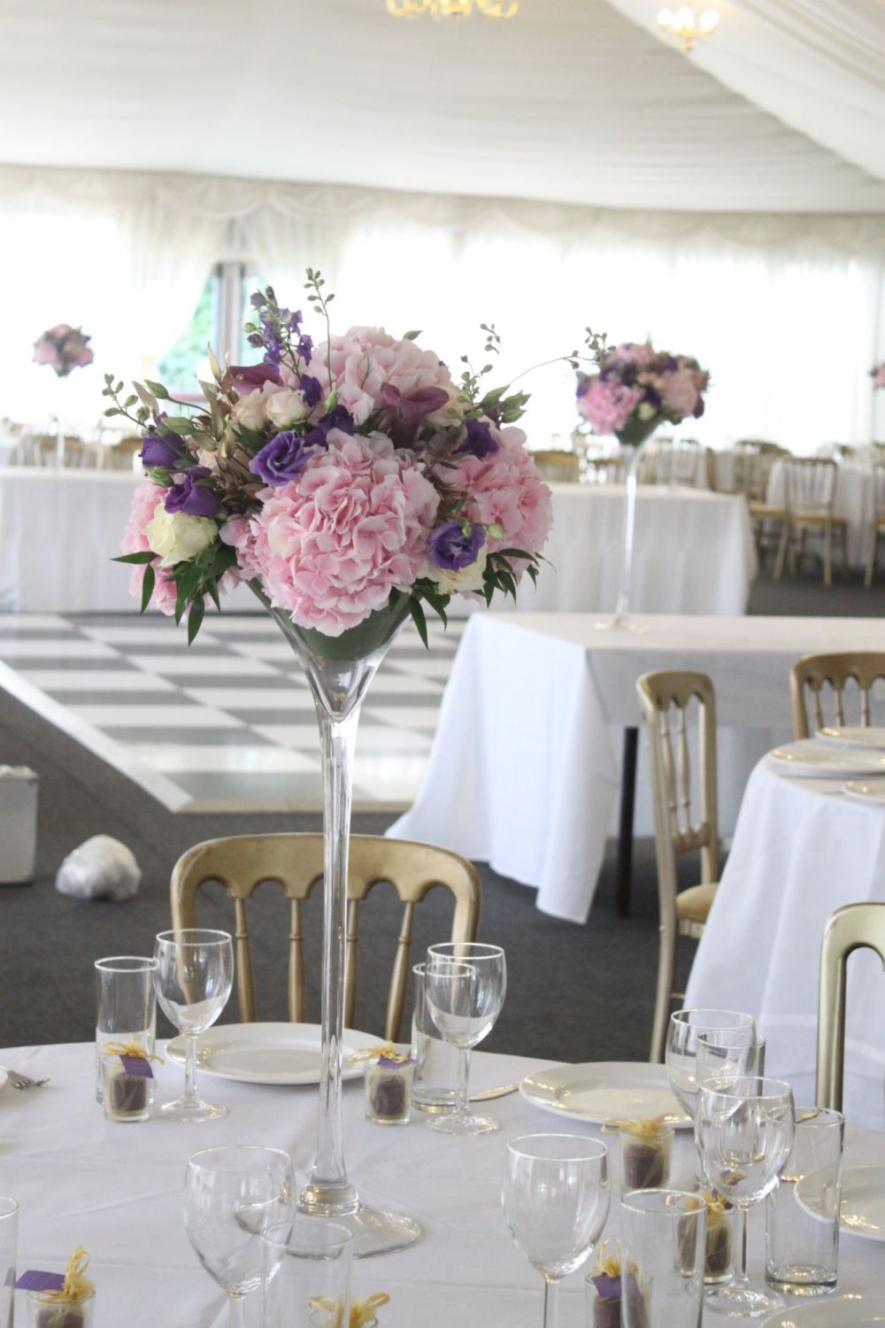Tall Table Arrangements Wedding flowers Sussex